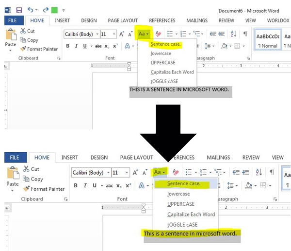 Tips And Tricks Microsoft Word Change CAPS Text